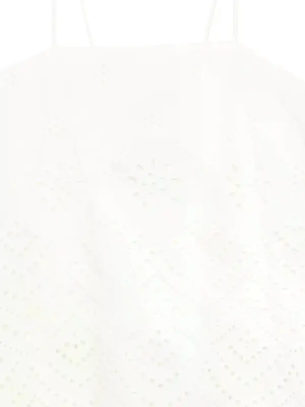 BAMBAH Eyelet Tank Top - White