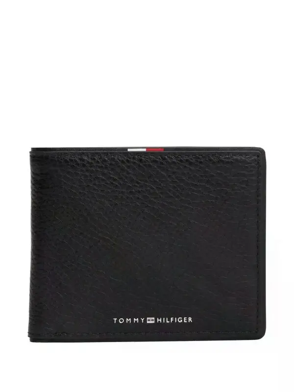 Tommy Hilfiger Corporate Leather Bifold Wallet - Black