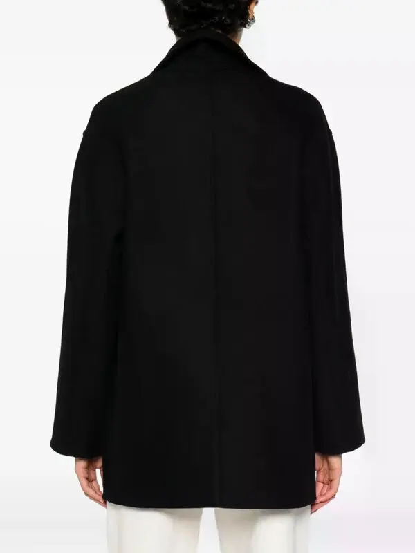 THE ROW Azuron Double-breasted Coat - Black