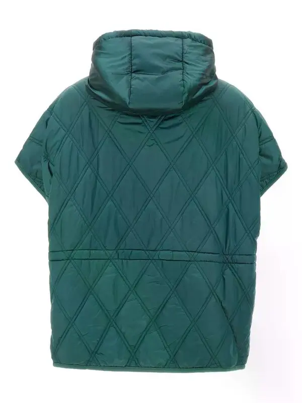 ELENA MIRO` Diamond-quilted Hooded Jacket