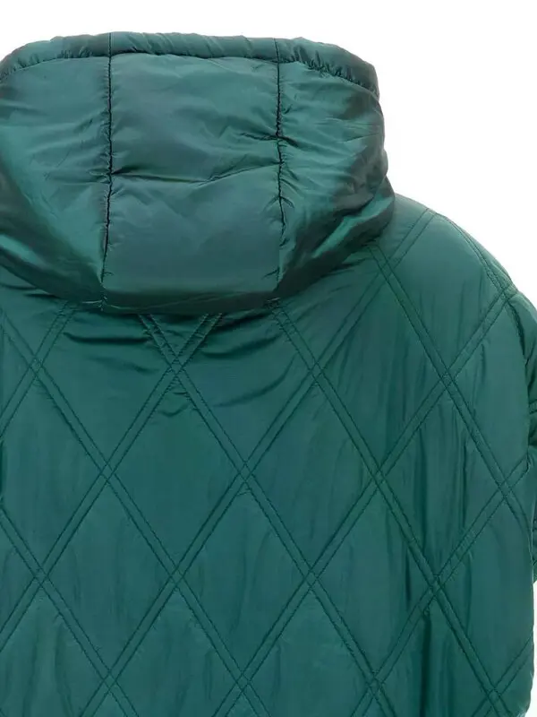ELENA MIRO` Diamond-quilted Hooded Jacket