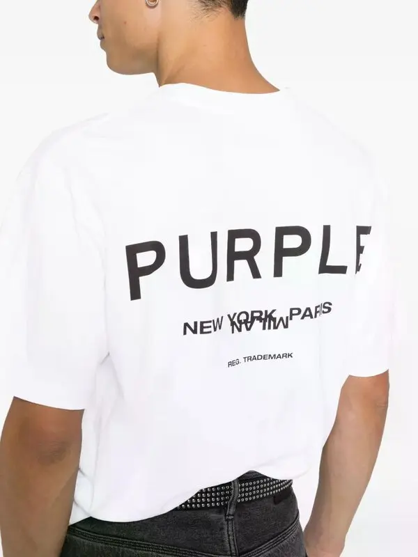 PURPLE BRAND Cities Tee - White