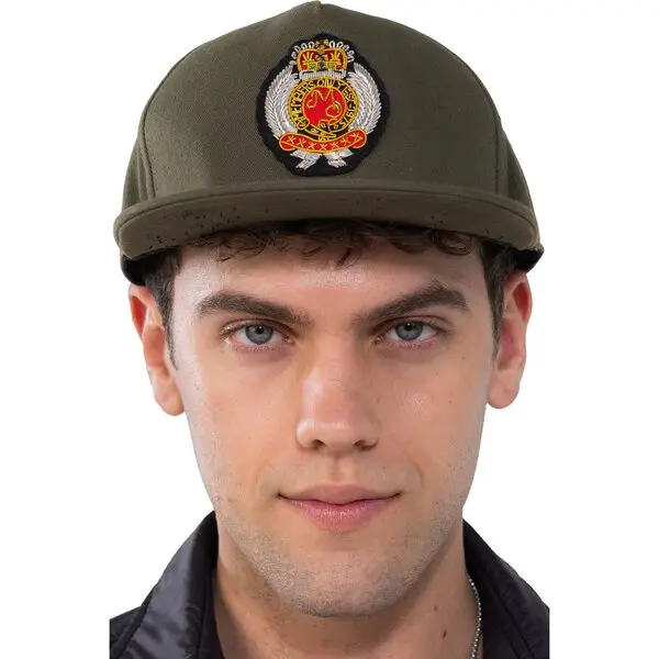 MEMBERS ONLY Twill Baseball Cap With Crest - Olive