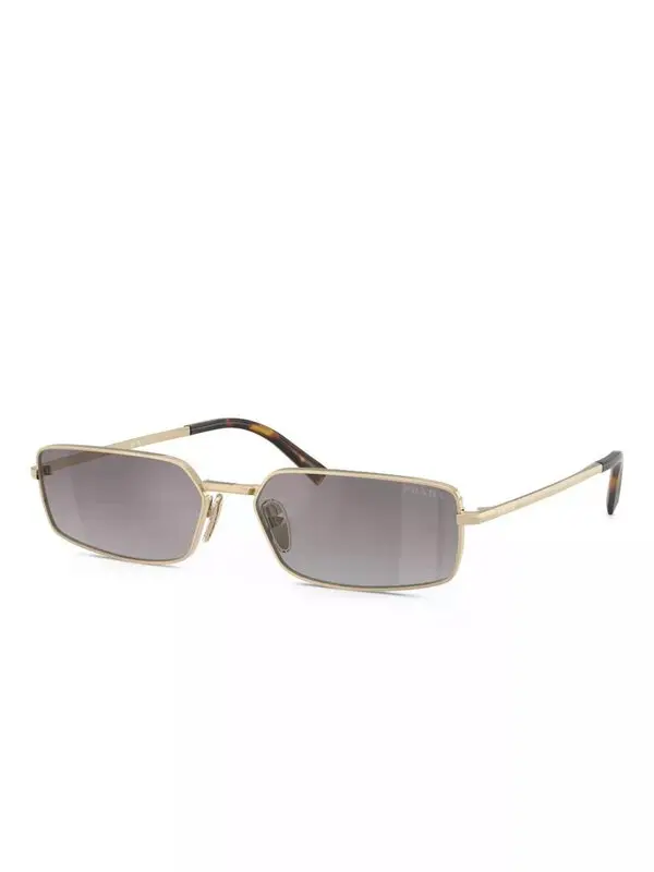 Prada Rectangular-frame Sunglasses - Gold