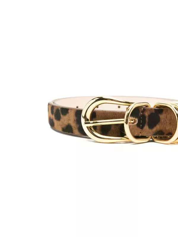 DEHANCHE Hollyhock Leopard-print Belt - Brown