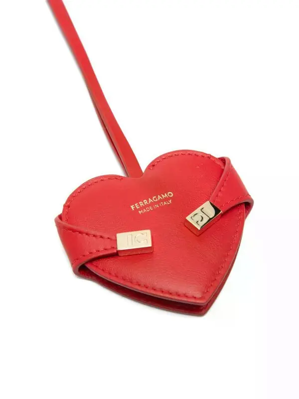 FERRAGAMO Heart Bag Charm - Red
