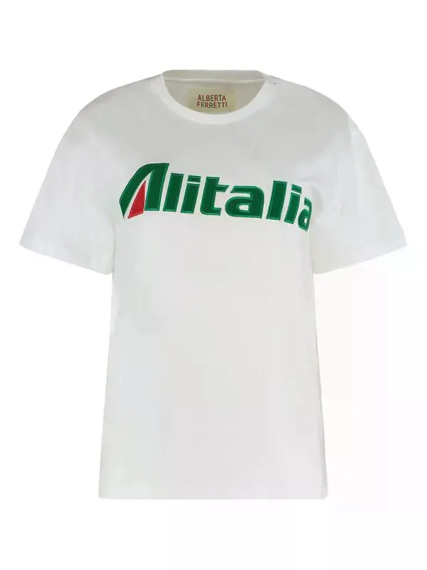 Alberta Ferretti Alitalia T-shirt - White