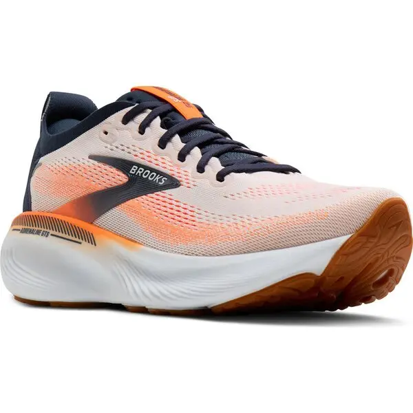 Brooks Adrenaline Gts 25 Running Shoe - White/spellbound/orange