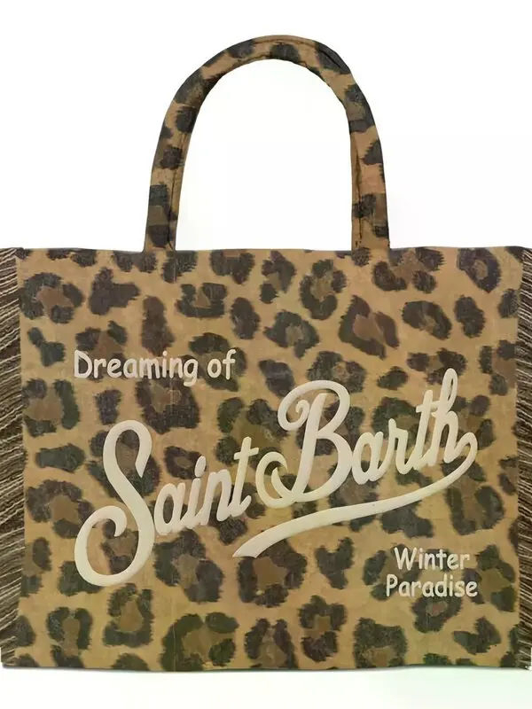MC2 SAINT BARTH Leopard-print Tote Bag