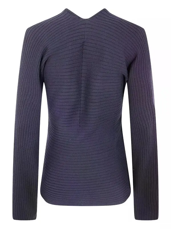 Paloma Wool V-neck Ribbed Sweater - Grey