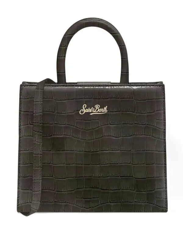 MC2 SAINT BARTH Croco-printed Tote Bag - Brown