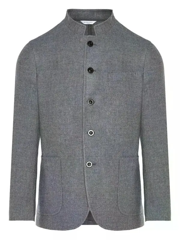 Boglioli Buttoned Collarless Jacket