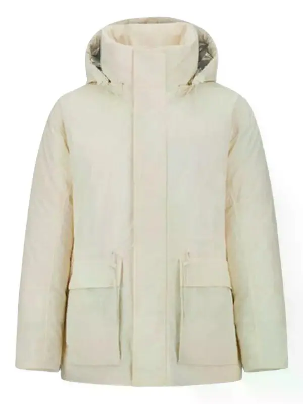 Herno Removable-hood Wool Jacket - Neutrals