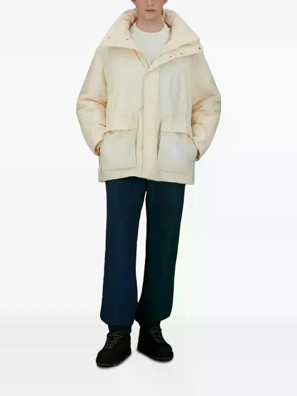 Herno Removable-hood Wool Jacket