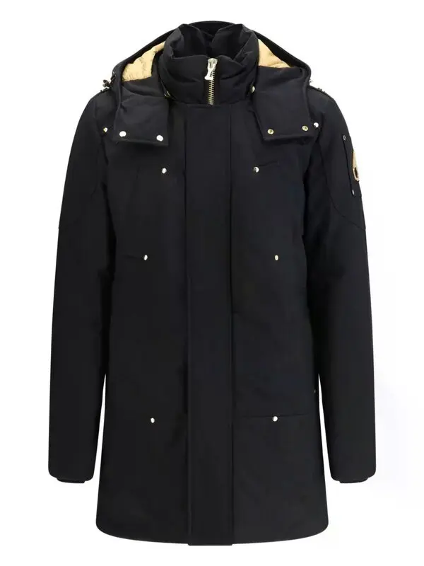 Moose Knuckles Stirling Hooded Zip-up Parka - Black