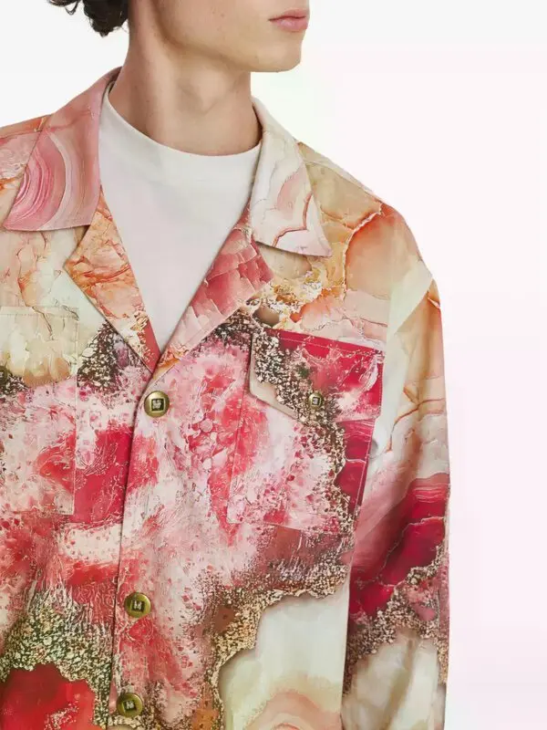 IRINA VOINEA Rose Crystal Overshirt