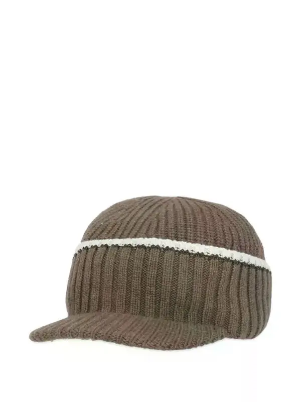 Brunello Cucinelli Ribbed Cap - Brown