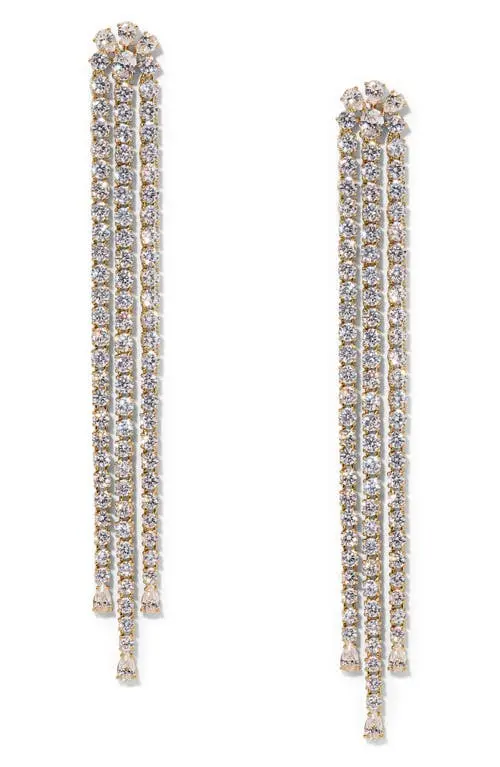 Nadri Hollywood Chandelier Drop Earrings - Gold