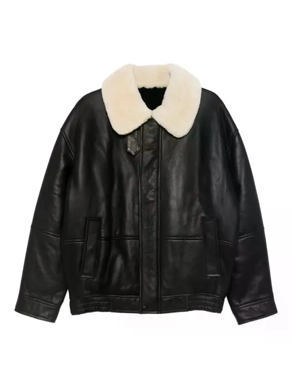 YVES SALOMON Shearling-collar Jacket