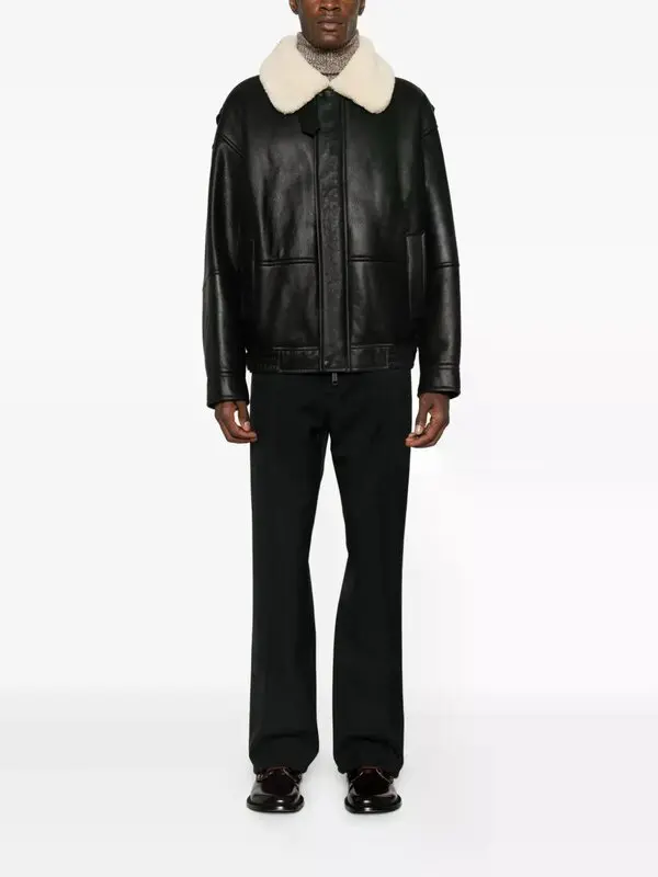 YVES SALOMON Shearling-collar Jacket