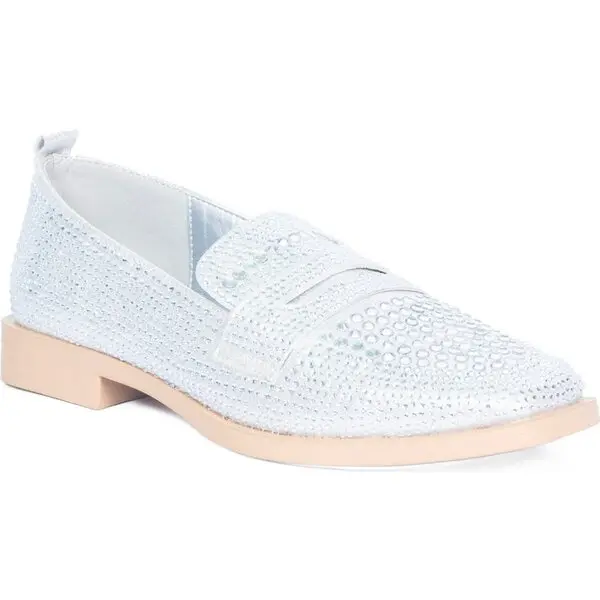 LAUREN LORRAINE Penny Print Slip-ons - Silver
