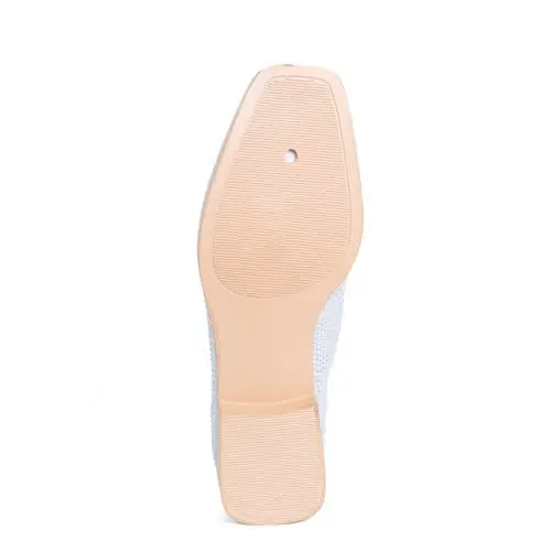 LAUREN LORRAINE Penny Print Slip-ons - Silver