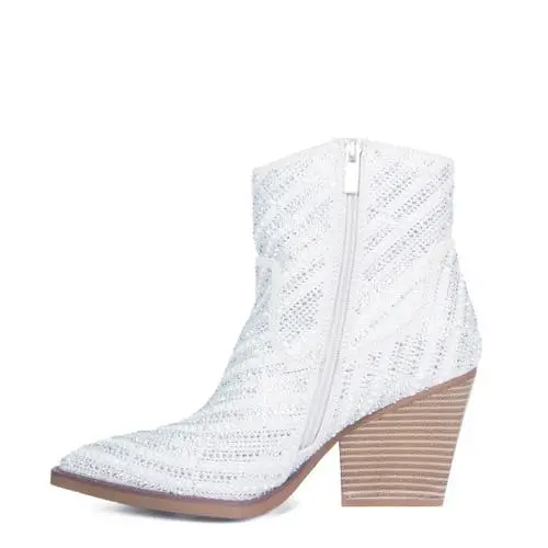 LAUREN LORRAINE Jenny Rhinestone Booties