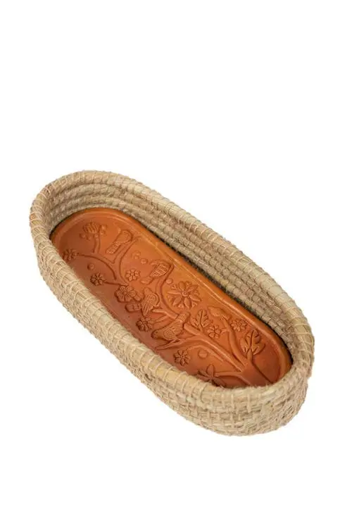 TEN THOUSAND VILLAGES Toasty Long Bread Basket