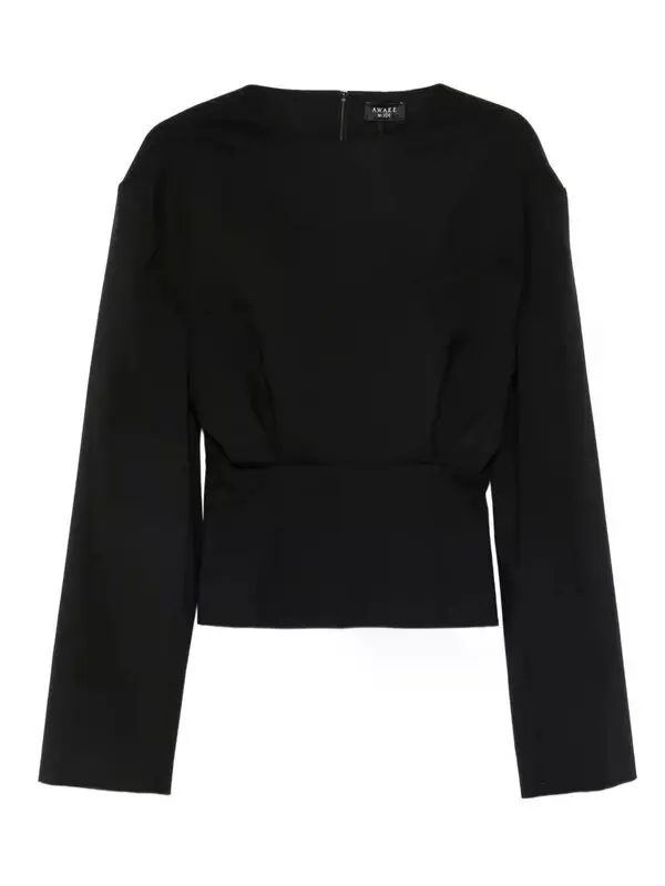 A.W.A.K.E. Mode Round-neck Top - Black