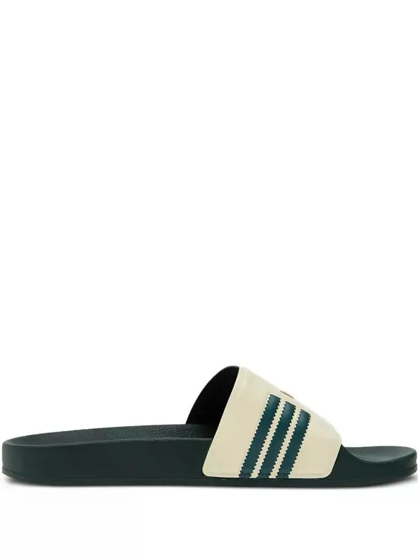 Adidas Adilette Trefoil-stripe Slides - White
