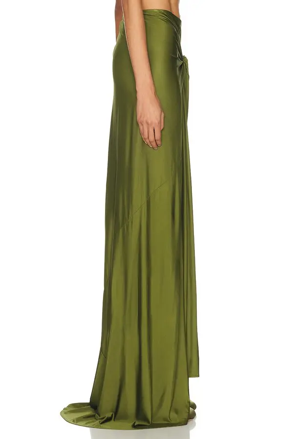 Dries Van Noten Humila Wrap Skirt - Green