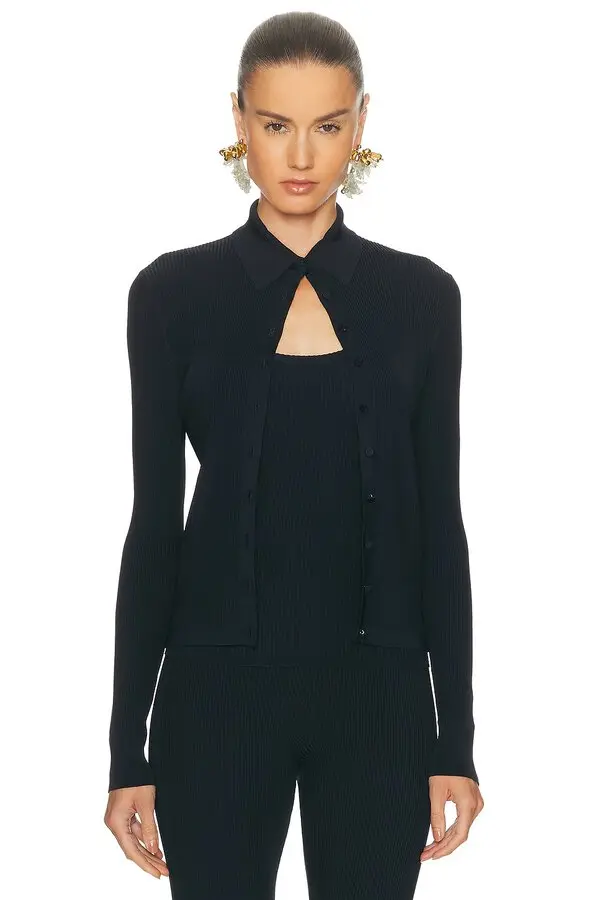 Dries Van Noten Tielt Cardigan - Navy