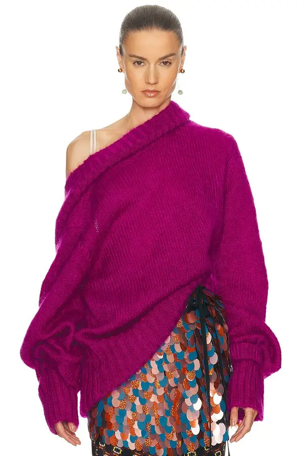 Dries Van Noten Teruel Sweater - Fuchsia