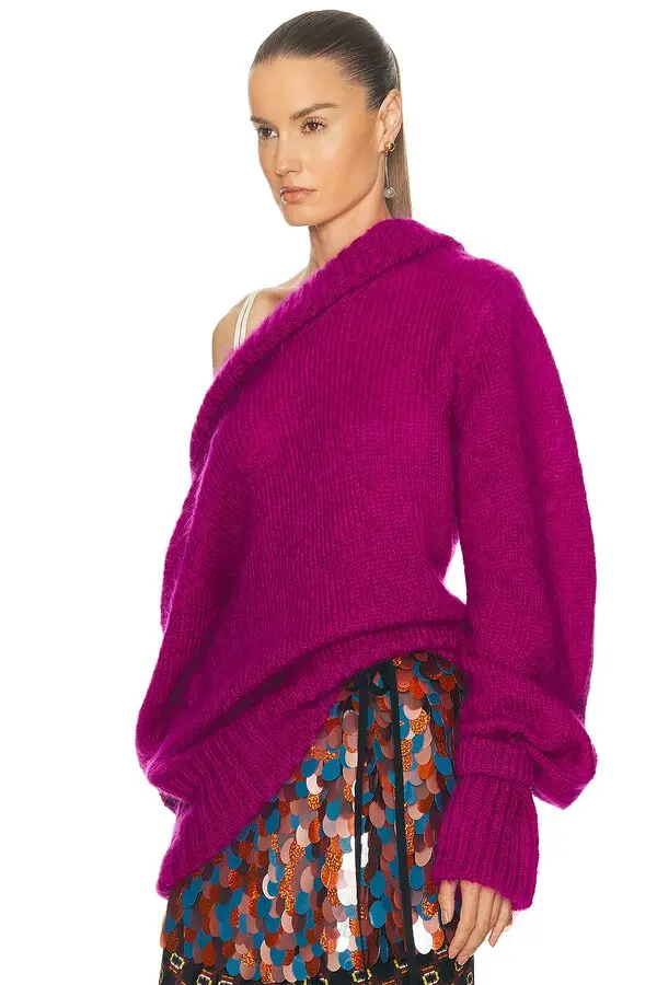 Dries Van Noten Teruel Sweater - Fuchsia