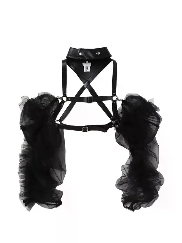 Noir Kei Ninomiya Ruffled Harness - Black