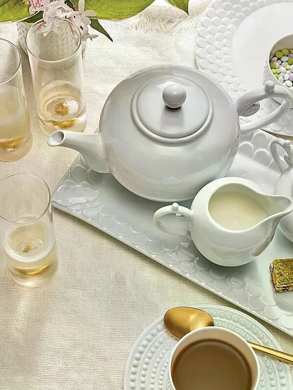 L'Objet Aegean Teapot - White