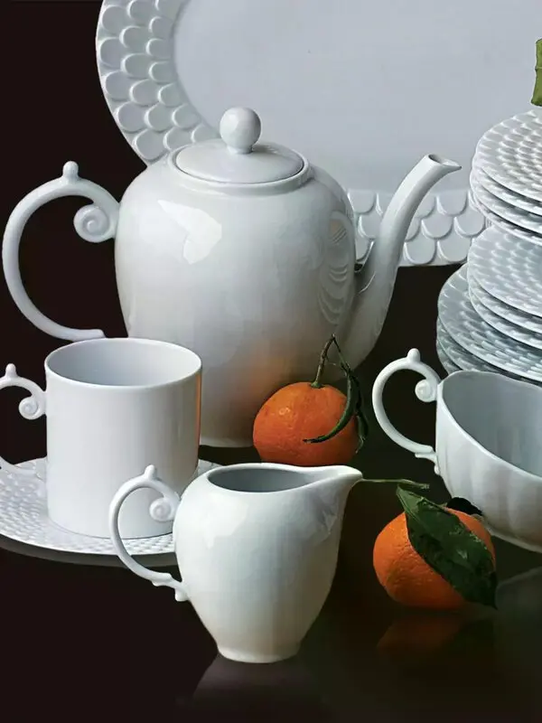 L'Objet Aegean Teapot - White