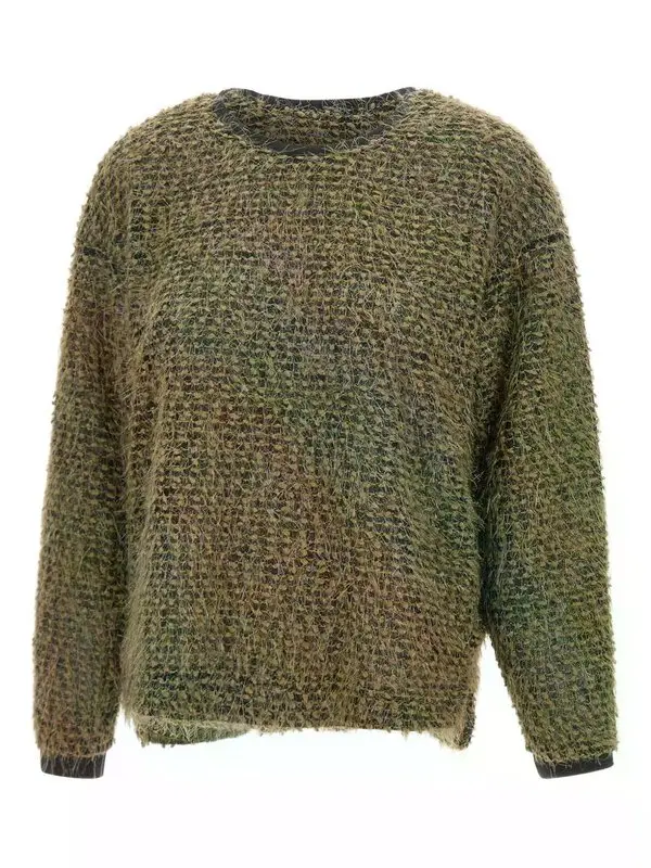 ELENA MIRO` Bouclé Thread Sweater