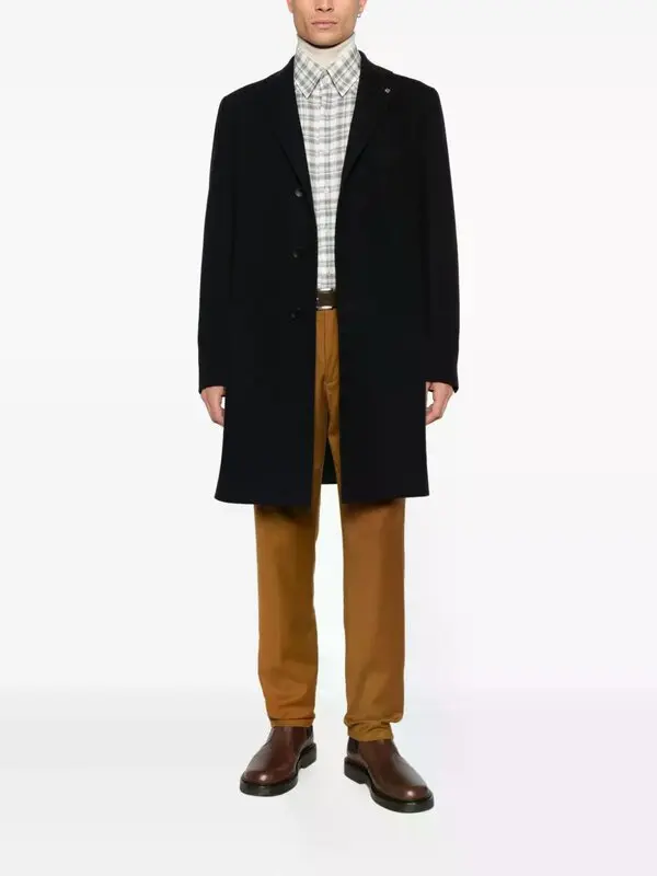 Tagliatore Button-up Coat - Black