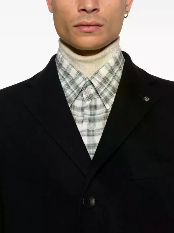 Tagliatore Button-up Coat - Black