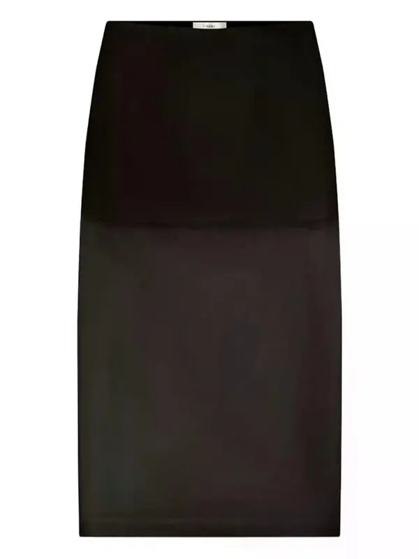 FRAME Back-slit Midi Skirt