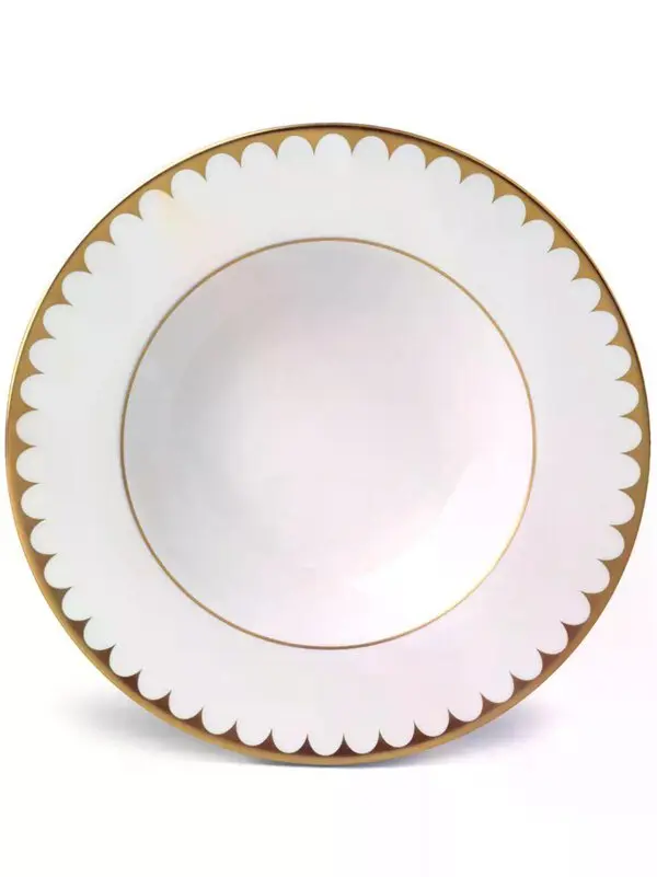 L'Objet Aegean Filet Soup Plate - White