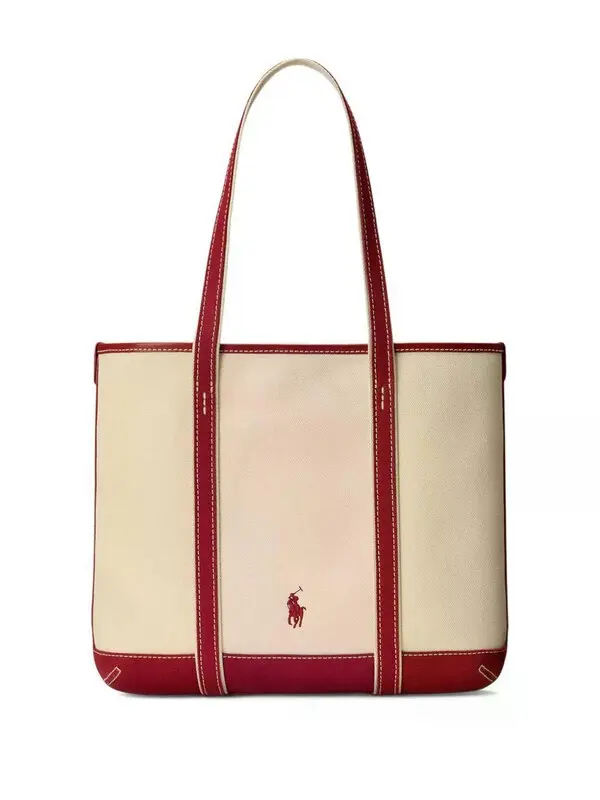 Polo Ralph Lauren Polo Bear Canvas Tote - Neutrals