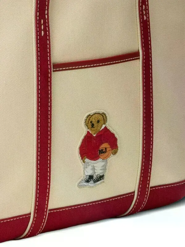 Polo Ralph Lauren Polo Bear Canvas Tote - Neutrals