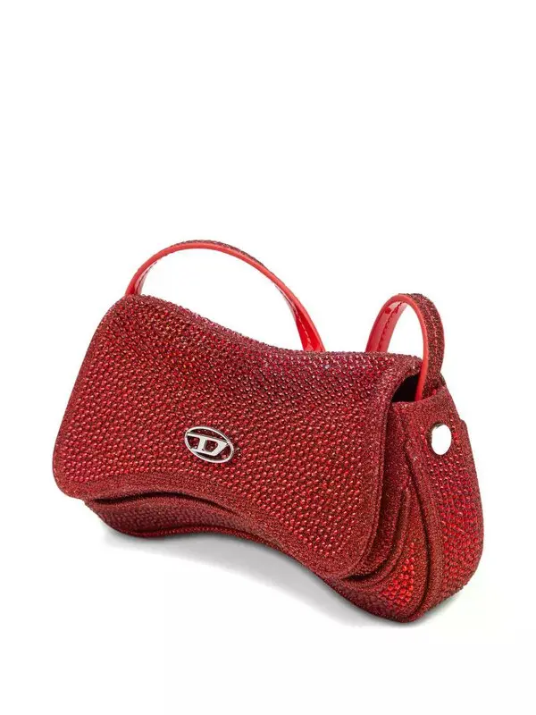 DIESEL® Crystal-embellished Clutch - Red