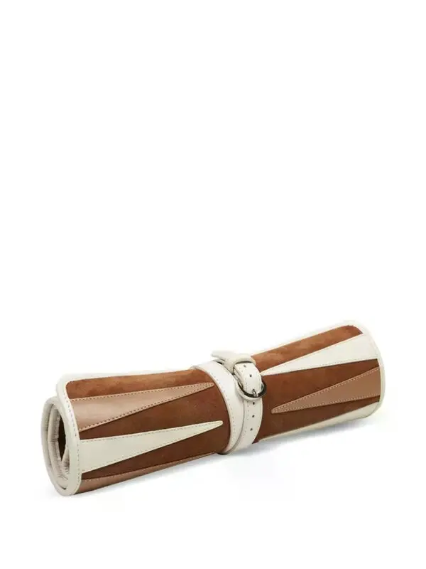 HECTOR SAXE Leather Travel Backgammon - Brown