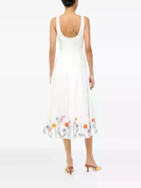 Staud Wells Midi Dress