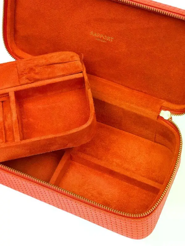 RAPPORT LONDON Charlotte Jewellery Case - Orange