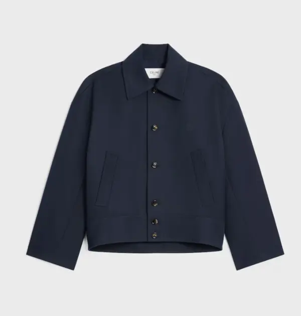 Celine Jacket In Cotton And Wool Gabardine