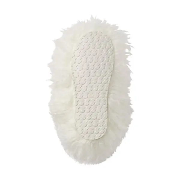 SKIMS Faux Fur Shaggy Boots - Marble